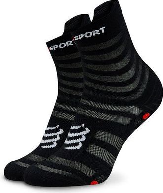 Compressport Lange Socken Pro Racing Socks V4.0 Ultralight Run High XU00050B Schwarz