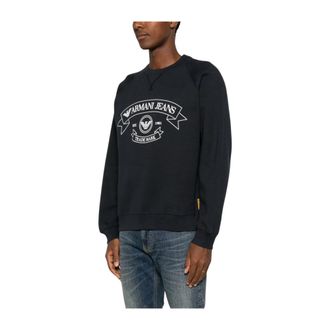 Emporio Armani Capsule Rundhals-Sweatshirt - - Sweatshirts & Hoodies - Herren - Blau - M