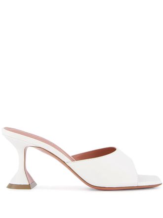 Amina Muaddi mules Lupita 70 mm - Blanc