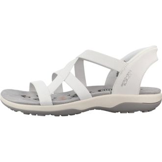 Skechers Femme, Chaussures, Blanc, Taille: 39 EU Flat Sandales