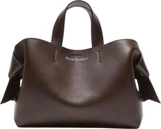 Acne Studios Femme, Sacs, Brun, Taille: ONE Size Sac fourre-tout en cuir marron foncé