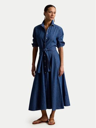 Polo Ralph Lauren Jeanskleid 211B23998001 Blau Regular Fit