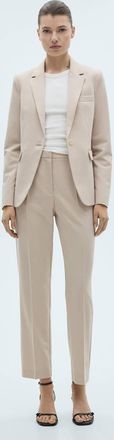 Mango Blazer costume cintr&eacute; gris clair/pastel - Femme - 32 - MANGO