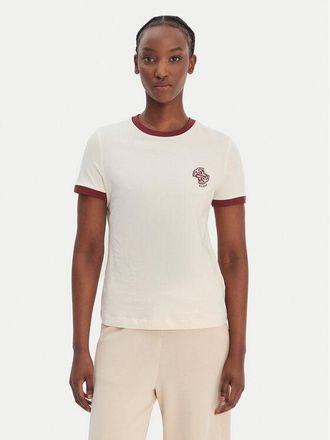 Guess T-Shirt V6GI05 K2966 &Eacute;cru Regular Fit