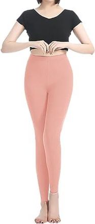 Generic Pantalon thermique long pour femme en coton, leggings thermiques doubl&eacute;s pour femme, collant thermique taille haute, pantalon thermique &eacute;pais et chaud