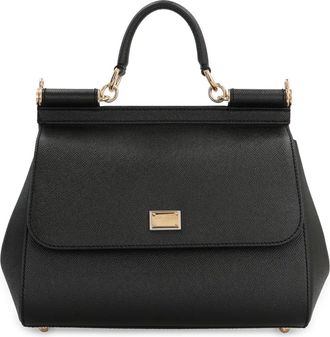 Dolce & Gabbana Femme, Sacs, Noir, Taille: ONE Size Grand sac &agrave; main Sicily