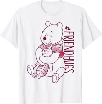 Disney Winnie Puuh, Ferkel, Pooh, Freund, umarmt T-Shirt