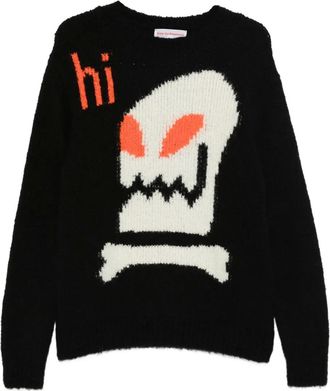 Walter Van Beirendonck pull Hi Knit - Noir