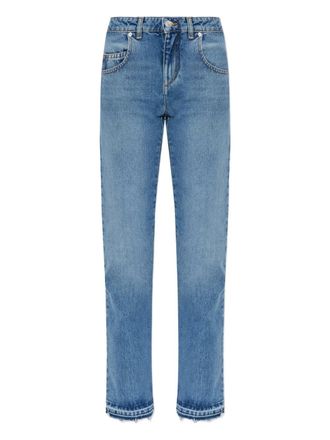 Isabel Marant Ausgefranste Denala Jeans - Blau