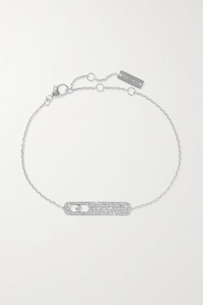 Messika My First Diamond Armband Aus 18 Karat Wei&szlig;gold Mit Diamanten