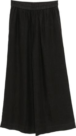 James Perse pantalon en lin à coupe ample - Noir