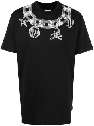 Philipp Plein t-shirt à imprimé graphique - Noir