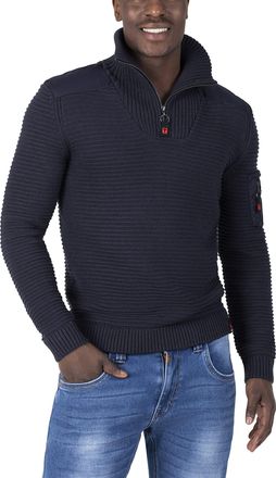 Timezone Herren Seamans Troyer Pullover, total Eclipse Melange, XXL