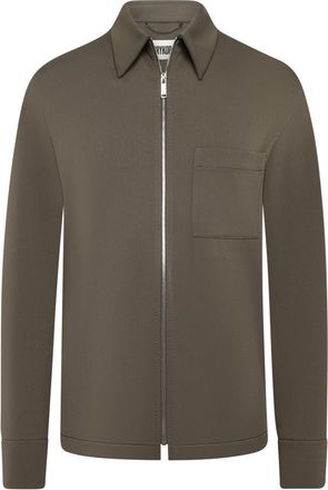 Drykorn Leichtes Stretch-Overshirt mit Zip und Umlegekragen in