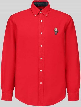 Polo Ralph Lauren Freizeithemd aus reiner Baumwolle mit gesticktem Motiv-Detail