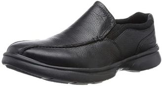 Clarks Mocassins Bradley pour Homme, Blk Tumbled Lea, 8 UK Wide
