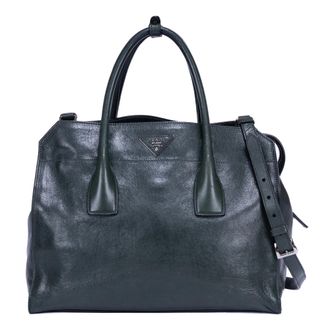 Prada Crossbody Bags - Glac&eacute; Tote - Gr. unisize - in Gr&uuml;n - f&uuml;r Damen