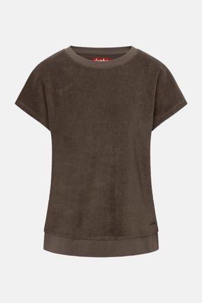 Derbe Derbe T-Shirt Frottee Top Damen Braun GOTS Organic