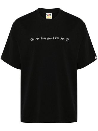 A Bathing Ape t-shirt à logo imprimé - Noir