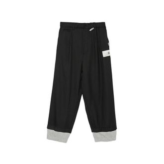 Miharayasuhiro Sweat Layered Twill Trousers