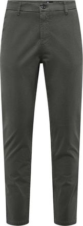 Bomboogie Homme, Pantalons, Gris, Taille: W32 Pantalon chino slim en satin stretch avec micro-imprim&eacute;