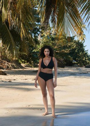Mango Haut bikini triangle noir - Femme - XXL - MANGO