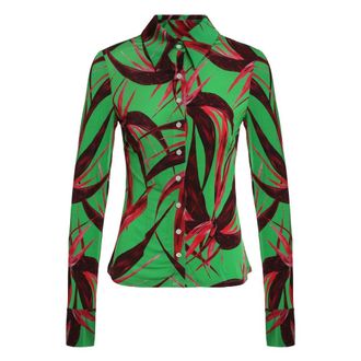 Louisa Ballou Bedruckte Viskosebluse - - Blouses & Shirts - Damen - Mehrfarbig - S