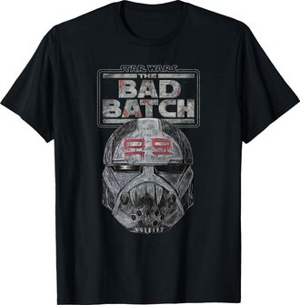 Star Wars The Bad Batch Wrecker Helmet Sketch T-Shirt
