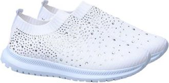 Beaupretty Baskets Sport Femme Respirantes avec Chaussures Running Confortables et Antidérapantes pour Marche et Modèle Blanc