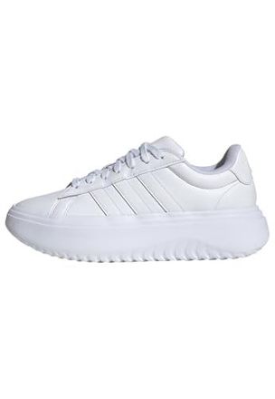 adidas Womens Chaussure Grand Court Platform, Cloud White/Cloud White/Crystal White, 38 2/3