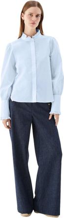 Busnel Femme, Blouses et Chemises, Bleu, Taille: 38 FR Maira Blouse
