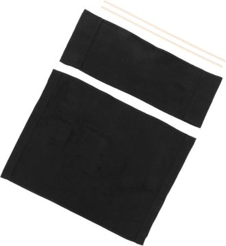 OSALADI Canvas Sitzbezug f&uuml;r Regiestuhl Ersatzset Ergonomisch Geformt Robustes Material Kompatibel mit Klappst&uuml;hlen Schwarz Einfache Montage