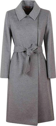 Max Mara Knielanger Mantel - Grau