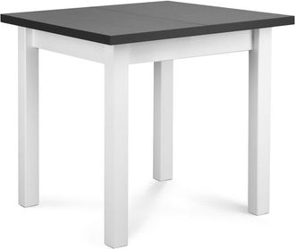 Konsimo Saluto Klappbarer Esstisch, Ausziehbar, Grau/Weiß - Konsimo