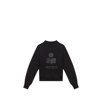 Isabel Marant Sweatshirt Moby en coton m&eacute;lang&eacute; &agrave; logo