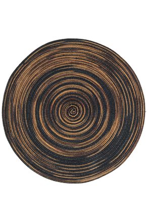 Novel Tischset, Schwarz, Textil, Uni, rund, Wohntextilien, Tischw&auml;sche, Tischsets