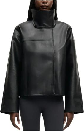 Sams&oslash;e & Sams&oslash;e Femme, Vestes, Noir, Taille: 36 FR Leather Vestes