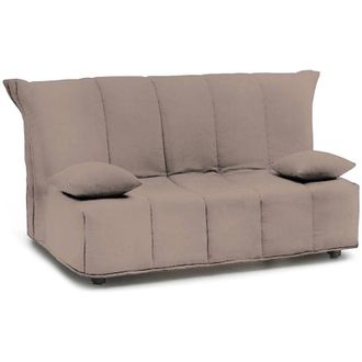 Talamo Italia Schlafsofa Allegra, 3-Sitzer-Sofa, 100% Made in Italy, Wohnzimmersofa mit Trolley-&Ouml;ffnung, aus gepolstertem Stoff, inklusive Kissen, Cm 165x90h85