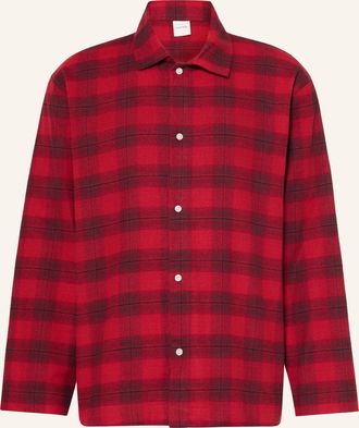 Calvin Klein Schlafshirt Flannel Sleep Aus Flanell rot