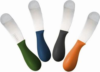 Nerthus Kitchenware FIH 329 Messer Streichmesser Set, Stück, schwarz/grün/blau/orange