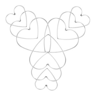 PartyKindom 9 St&uuml;ck Herzf&ouml;rmige Metall Dreamcatcher Ringe 12Cm Robuste Diy Zubeh&ouml;r F&uuml;r Traumf&auml;nger Herstellung Und Heimdekoration