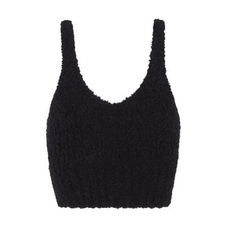 Cortana Zart- Top und Babykamel und schwarze Seide- - - Tops - Damen - Schwarzk - L