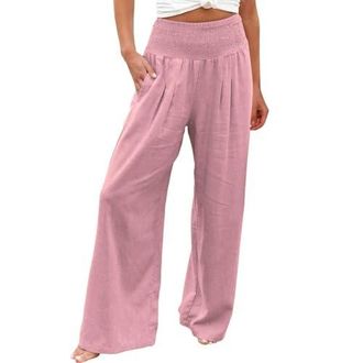 Generic Surv&ecirc;tement uni &agrave; taille &eacute;lastique avec poches Y2K Streetwear Athletic Active Pantalon de jogging ample Taille &eacute;lastique Pantalon long &eacute;vas&eacute; Pantalon 
