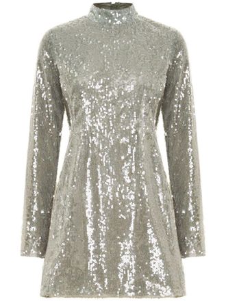 Nicholas robe Daphne à coupe courte - Argent