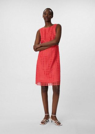 Comma Minikleid Kleid Tailliertes Spitzenkleid mit blickdichtem Futter