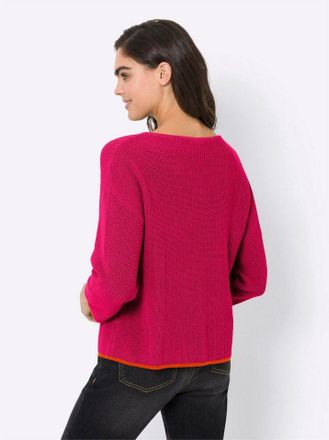Heine Strickpullover Pullover 3/4-Arm Ripp