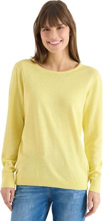 Cecil Pullover in Unifarbe iced Yellow Melange XXL