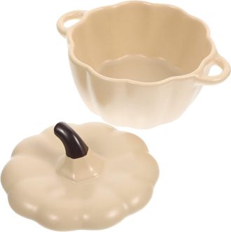 Pretyzoom K&uuml;rbis-dessert-schalen K&uuml;rbis Cocotte K&uuml;rbis Suppensch&uuml;ssel K&uuml;rbis- Ged&auml;mpfte Eierschale K&uuml;rbisauflauf K&uuml;rbis Salatsch&uuml;ssel Halloween-suppensch&uuml;ssel B