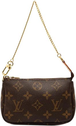 Louis Vuitton Crossbody Bags - Monogram Mini Pochette Accessoires - Gr. unisize - in Braun - f&uuml;r Damen