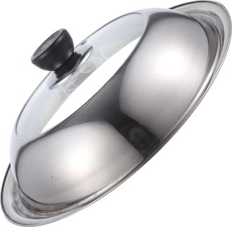 BESTONZON Visualisierung Des Deckels Alu Deckel 30cm Universeller Topfdeckel Deckeldeckel Aus Metall Pfanne Mit Deckel Food Dome-abdeckung Wok-abdeckung Grill G